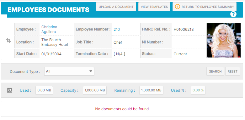 WFM UK: UI Refresh HR: Loading Employee Documentation, Checking ...