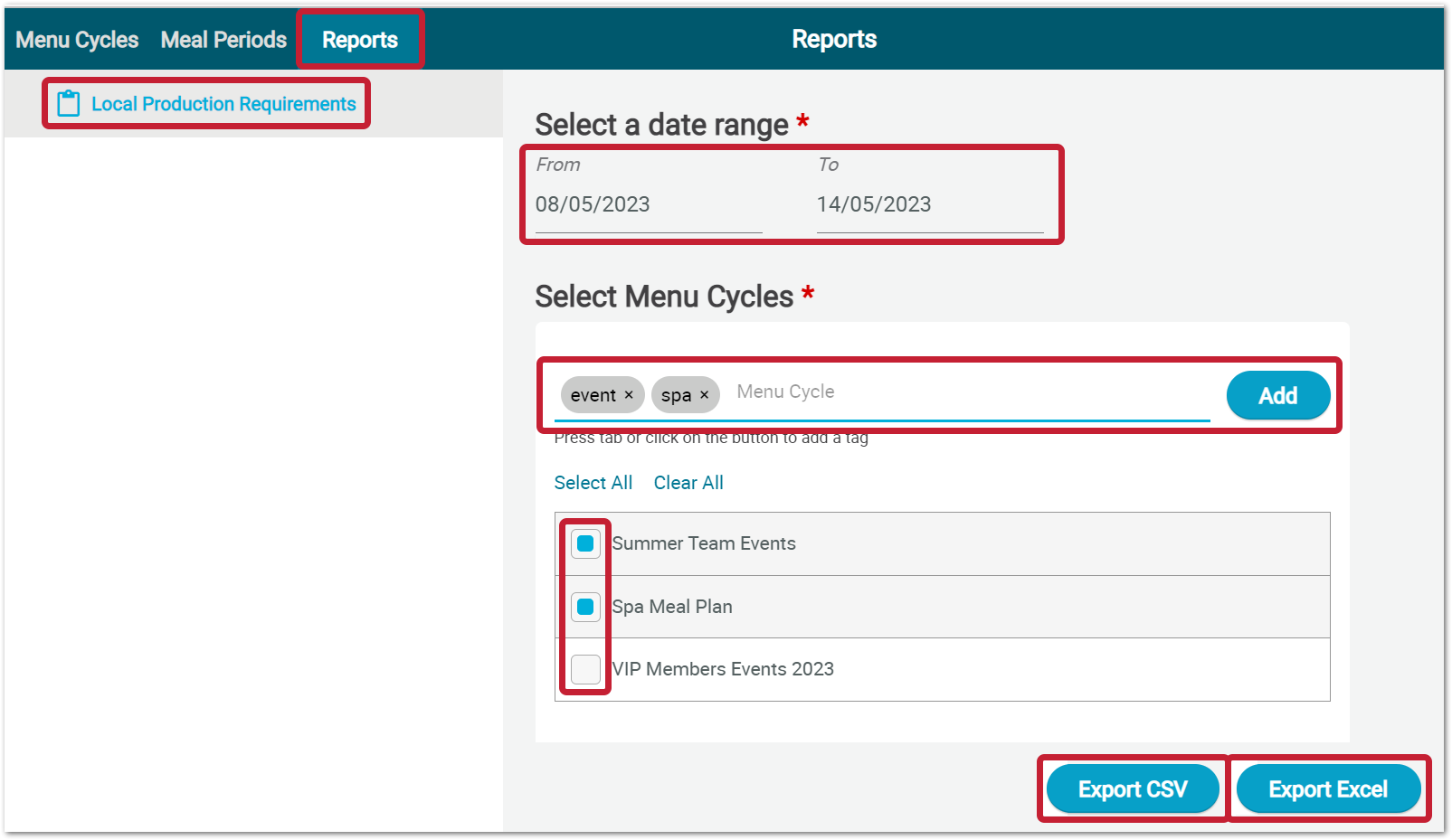 May 11th 2023, Release Notes: RME | Menu Cycles: Local Production ...