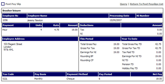 WFM UK Viewing Own Payslips Desktop Fourth HotSchedules Customer 